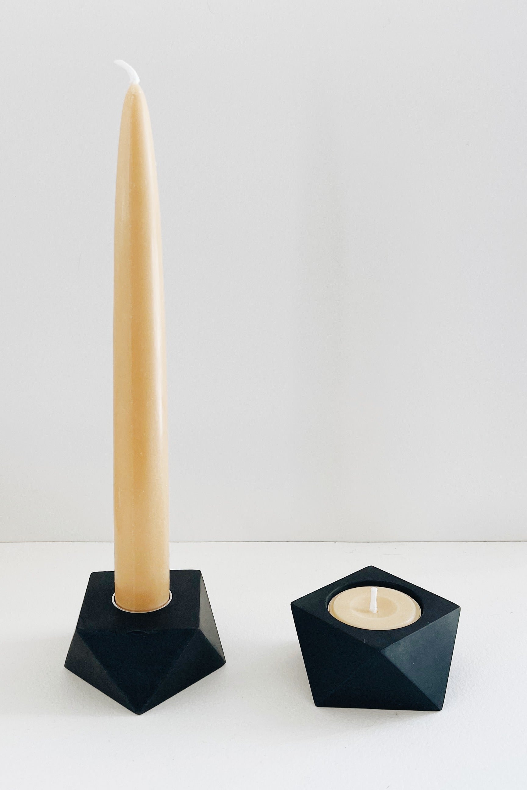 Daiyo Taper & Tealight Reversi Candle Holder - Black – Soleil Blue