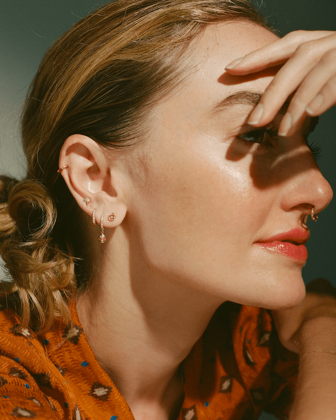 Pamela Love Peace stud – Soleil Blue